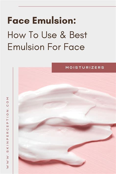 Face Emulsion Lightweight Moisturizer For Acne Prone And Oily Skin