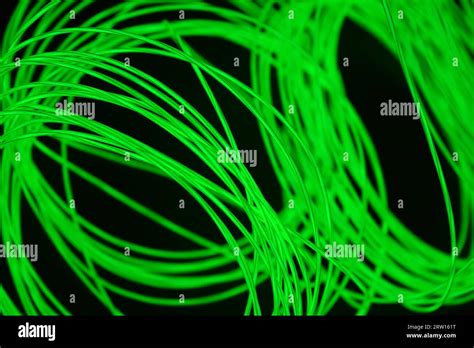 Bright And Unusual Photos Of Thin Glowing Wires Lime Yellow Green
