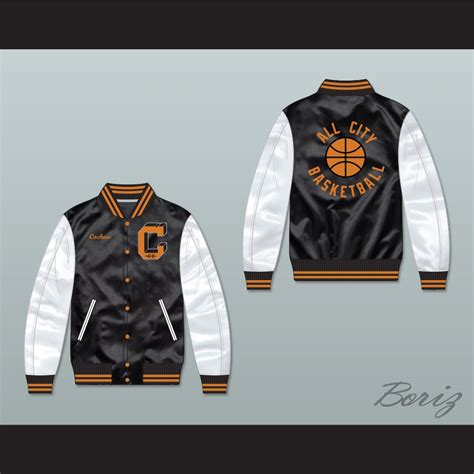Cochise Cooley High School Black White Varsity Letterman Satin Bomber