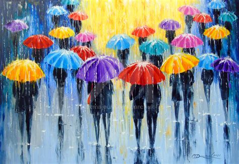 Rain Umbrella Art