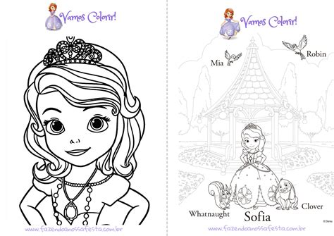 Livrinho Para Colorir Princesa Sofia Pagina 1 Princesa Sophia Maria Clara Female Sketch 1