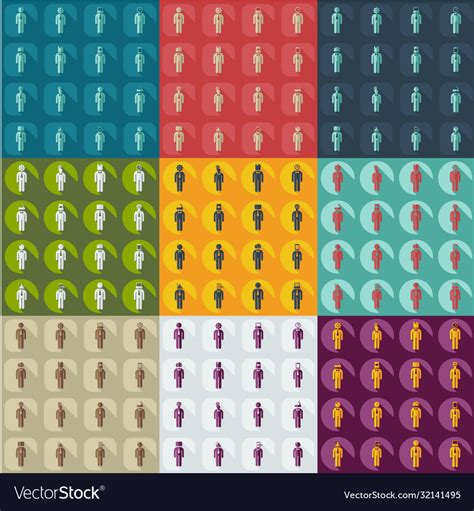 Assembly People Silhouettes Stick Figure Vector Image