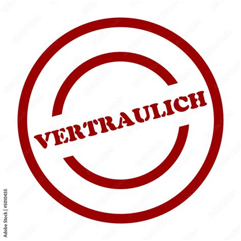 Stempel Vertraulich Stock Vektorgrafik Adobe Stock