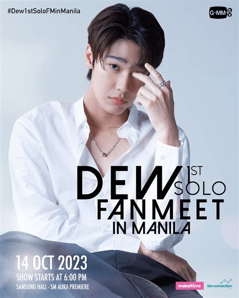 Thai Actor Dew Jirawat To Return In Manila For His 1st Fan Meeting