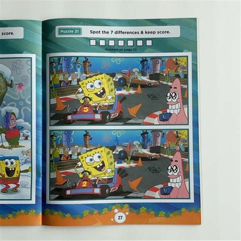 Nickelodeon Toys Spongebob Spot The Difference Book Poshmark