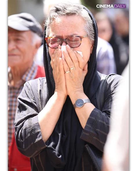 چهره ی ماتم زده هنرمندان در مراسم فریماه فرجامی