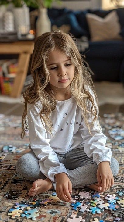 Free Girl Solving Puzzle Image Download At Stockcake