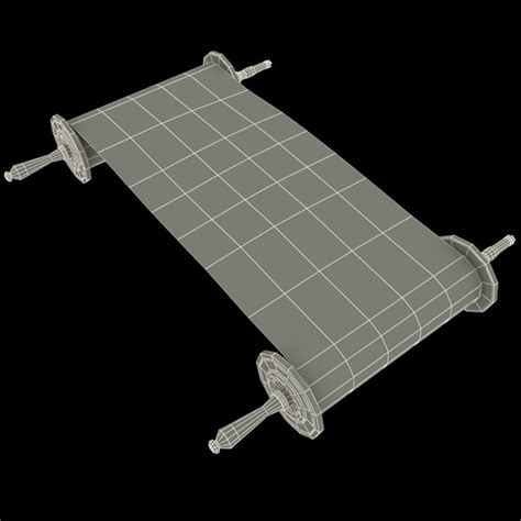 3d Model Torah Scroll 2