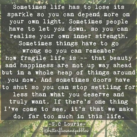 Inspirational Quotes To Make You Smile Life In Pieces Quotes Letting