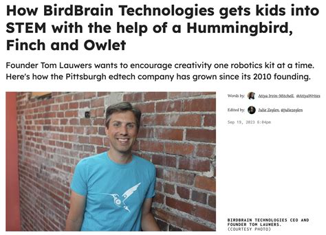 Birdbrain Technologies Featured On Technically Birdbrain Technologies