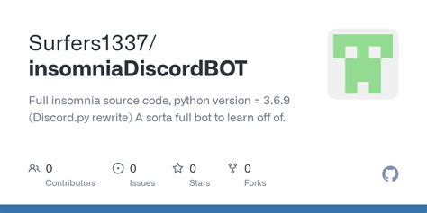 Github Surfers1337insomniadiscordbot Full Insomnia Source Code
