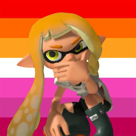 Lesbian Pride Splatoon Pfp In 2025 Lesbian Pride Lesbian Splatoon
