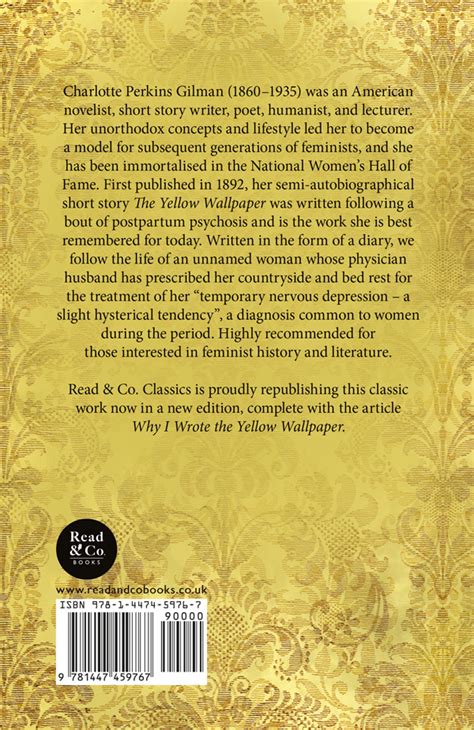 The Yellow Wallpaper By Charlotte Perkins Gilman