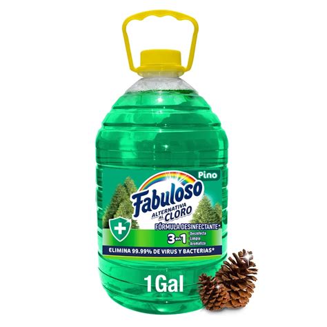 Desinfectante Multiusos Fabuloso Alternativa Al Cloro Pino 1 Gal