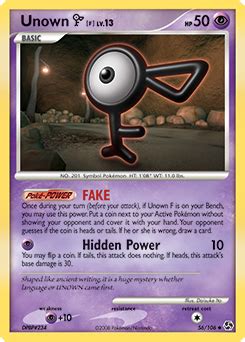 Unown F Pokémon Card Value And Price Pokemoncardvalue