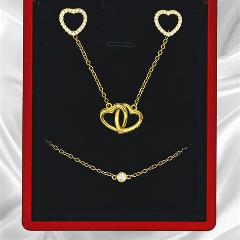 Deluxe Gold Vermeil Hearts Set