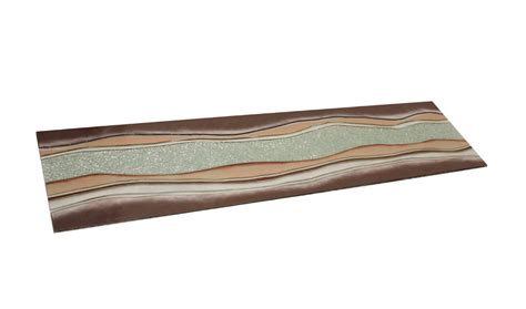 Glacier Glass Art Texture Linear Glass Art