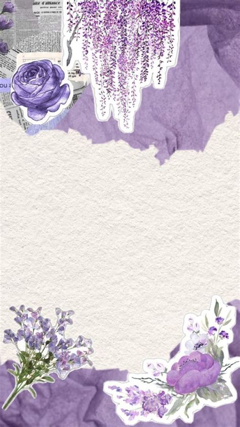 Purple Border Design Aesthetic