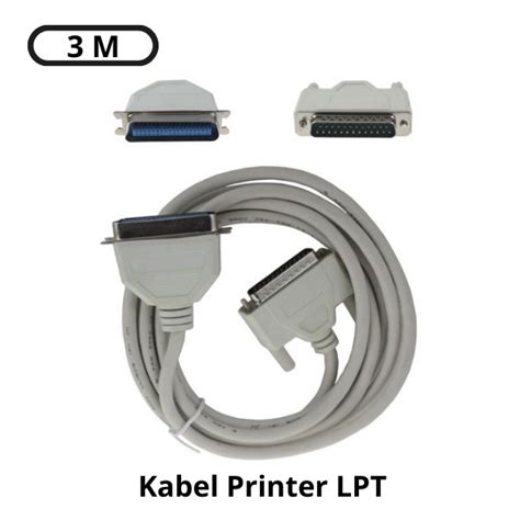 Kabel Printer Lpt 3 Meter Lazada Indonesia