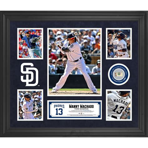 San Diego Padres Manny Machado Fanatics Authentic Framed 5 Photo