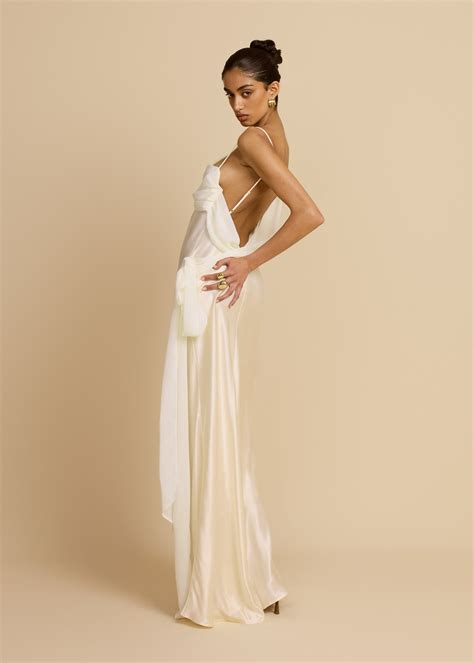 Helena Dress Ivory Arcina Ori