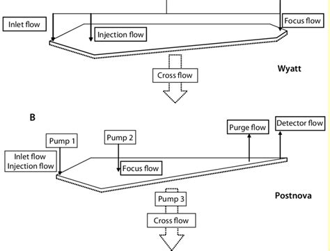 Schematic Diagram Of An Fff Instrument A Wyatt Instrument B