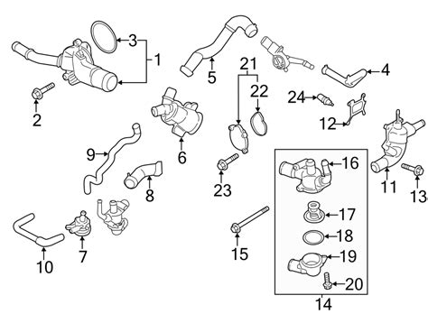 Ford C Max Engine Coolant Thermostat Kit 2 0 Liter Ds7z8a586d