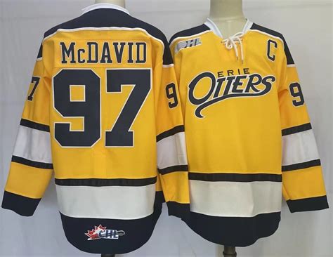 Vintage Ncaa Erie Otters College 97 Connor Mcdavid Jerseys Hockey