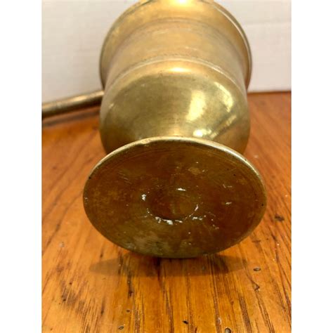 Brass Morter And Pestle Chairish
