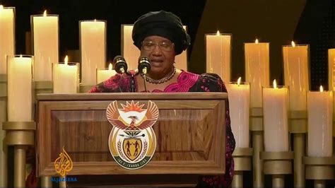 Malawis President Joyce Banda Speaks At Mandelas Funeral Youtube