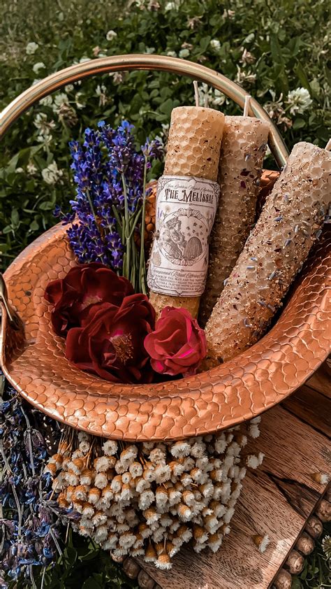 The Melissae Honeycombed Ritual Offering Candle To The Melissae Pri