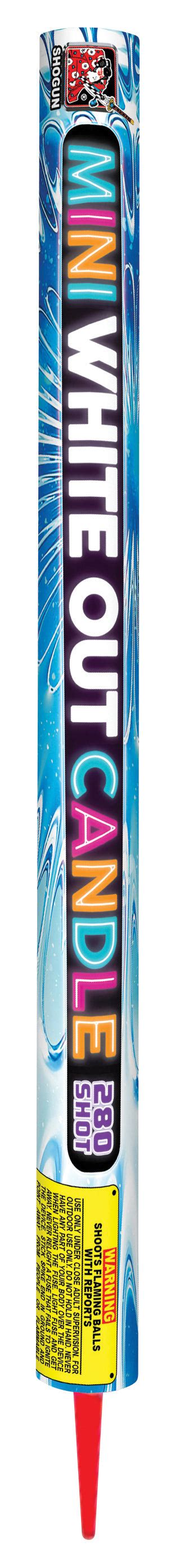 Mini White Out Candle Rozzi Backyard Fireworks