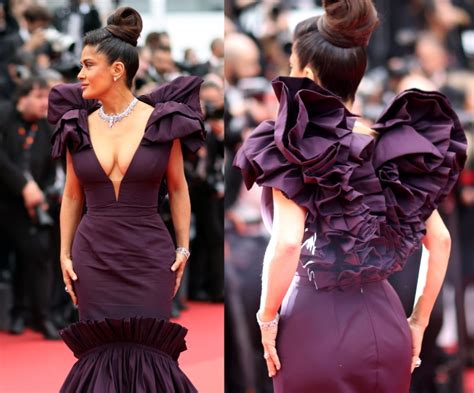 Salma Hayek Remarca Sus Curvas En Vestido De Sirena De Alexander
