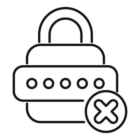 Padlock Showing Wrong Password Attempt Icon Showing Access Denied