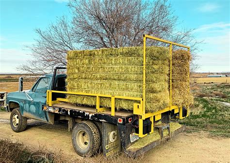 One Ton Bale Hay Feeder Feeder Heavy Duty Double Round Bale Hay