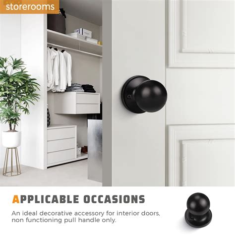 8 Pack One Sided Dummy Door Knob Non Turning Handle For