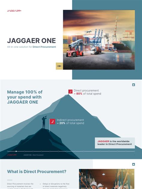Jaggaer One Direct Procurement Brochure Pdf Procurement Supply Chain