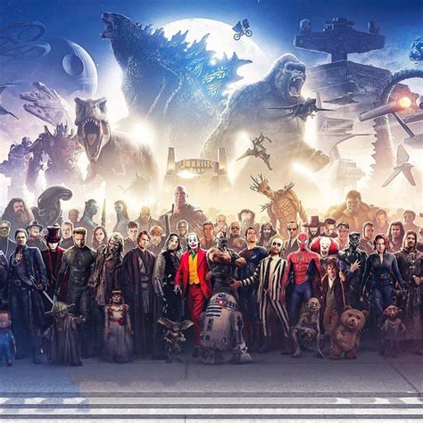 Movie Characters Canvas Etsy