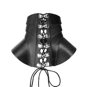 Premium Leather Posture Collar Neck Corset Bdsm Leather Collar Wide Posture Collar Slave