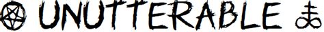 Unutterable Font Ggbotnet Fontspace