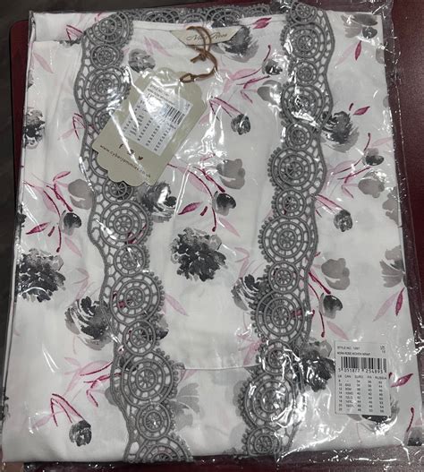 Nora Rose Woven Long Robe Lace Trim 1287 Cyberjammiesca