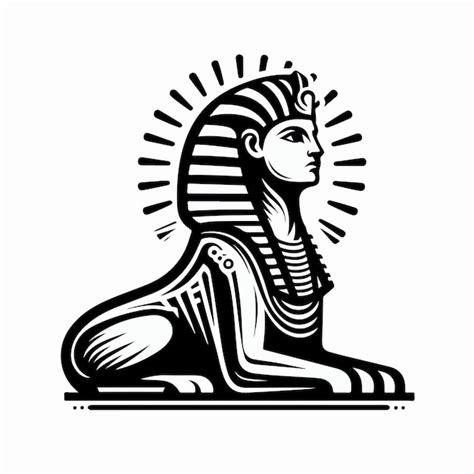 Sphinx Logo Illustration Premium Ai Generated Vector