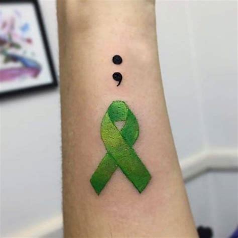 Mental Health Awareness Ribbon Tattoo Ptsd Awareness And Project