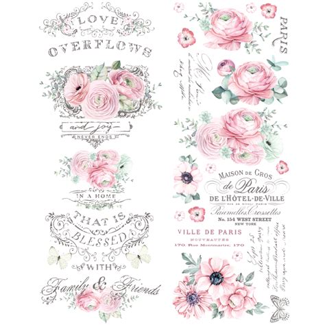 Decor Transfers — Re Design With Prima Decoupage Paper Decoupage