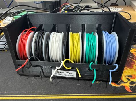 Wire Spool Holder X6 Gridfinity Free 3d Print Model Makerworld