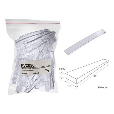 Pvc Glass Simple Clear Setting Blocks 100 Pack Compare To Psb040