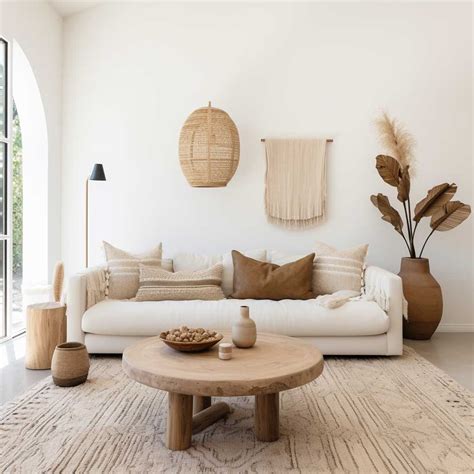 Minimalist Bohemian Living Room Feels Calm And Lived In At The Same Time