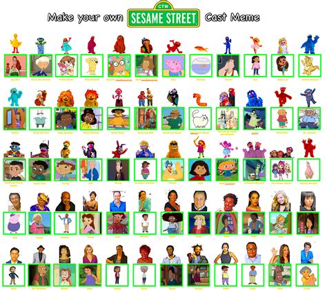 My Sesame Street Cast Meme By Julinhafidelis On Deviantart