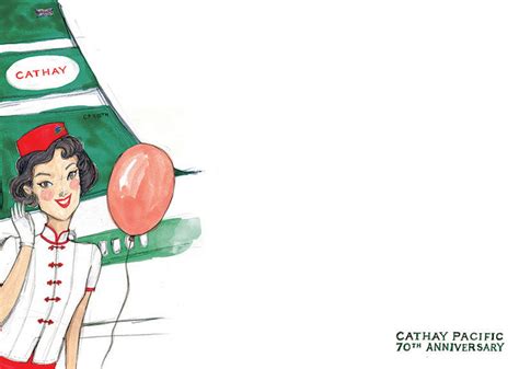 Hong Kong Illustration Cathay Pacific Anniversary Behance