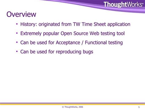 Web Test Automation With Selenium Ppt Free Download